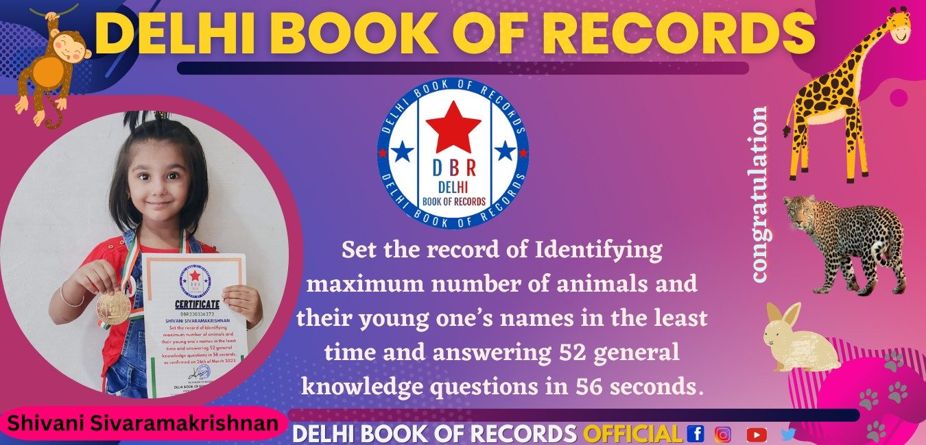 Delhi Book Of Records - DBR | Record Book Publishing - Delhi Book of ...